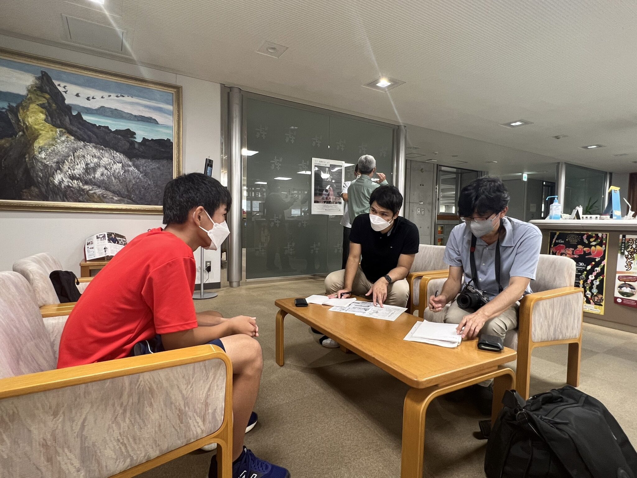 100m日本一の報告 浦添市長訪問 | アスリート工房News